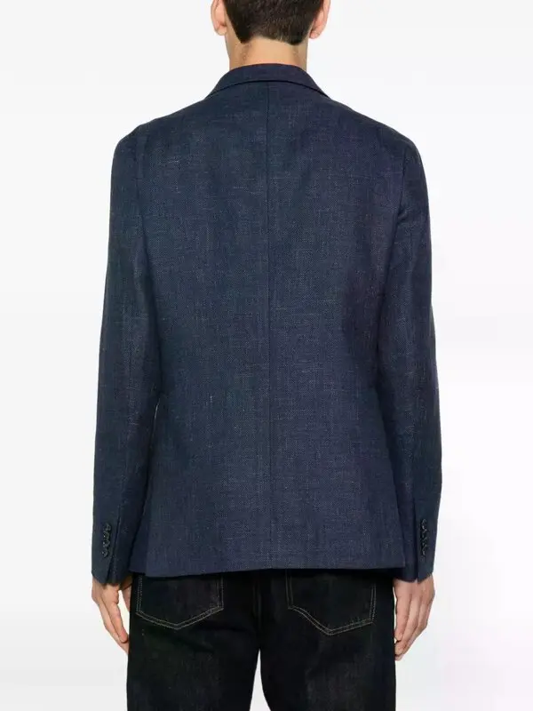 Tagliatore Double-breasted Peak-lapel Blazer - Blue