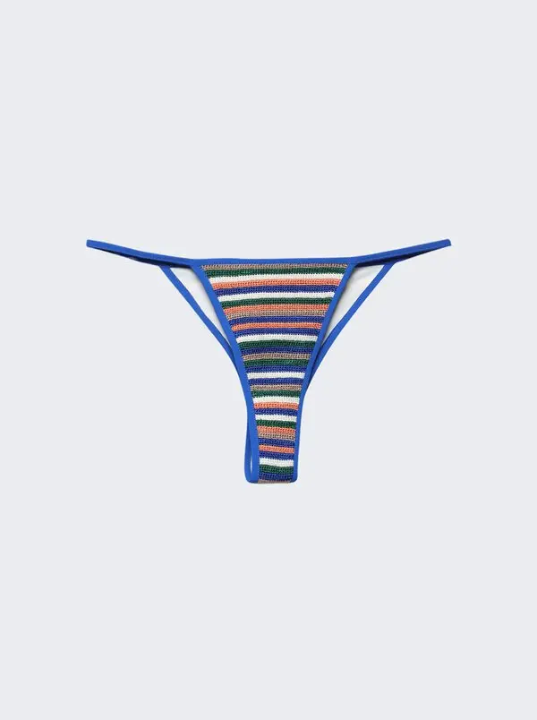 Christopher Esber Calypso Crochet Bikini Brief Baja Stripe