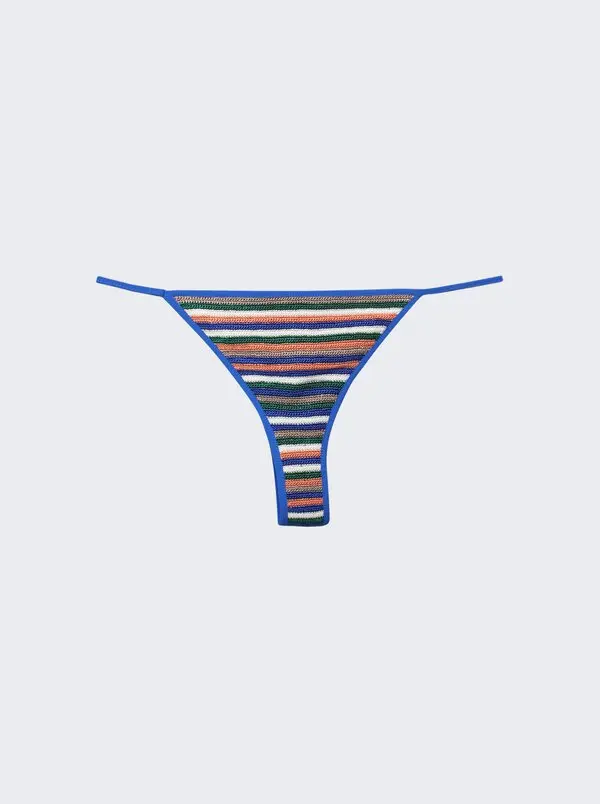 Christopher Esber Calypso Crochet Bikini Brief Baja Stripe