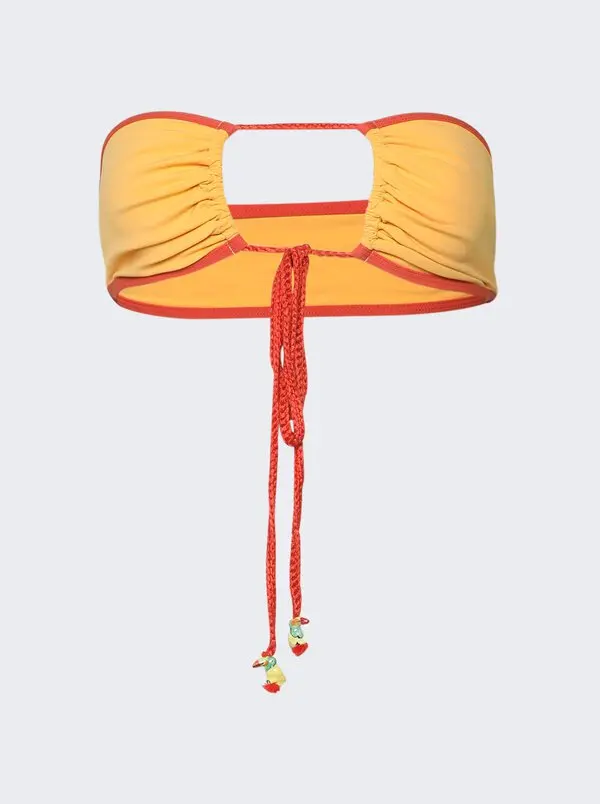 Christopher Esber Cusa Tie Bandeau Valencia And Carnelian - A