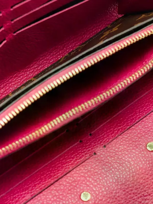 LOUIS VUITTON Pallas Grape Monogram Canvas And Leather Continental Wallet