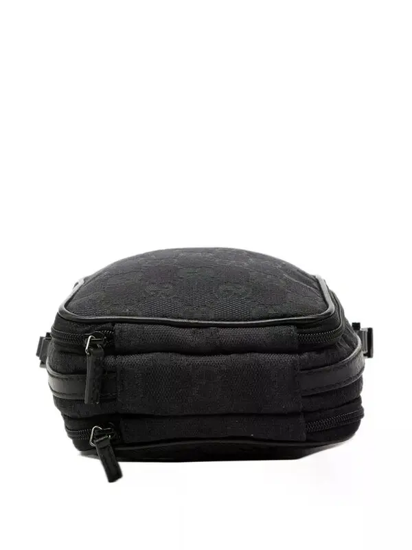 Gucci Gg Canvas Double Zip Accessory Pouch Vanity Bag