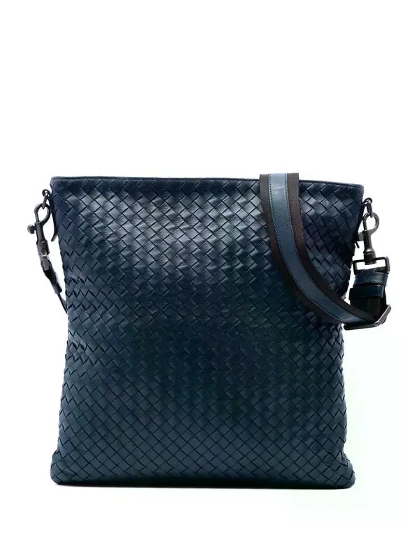 Bottega Veneta Nappa Intrecciato Vn Crossbody Bag - Blue
