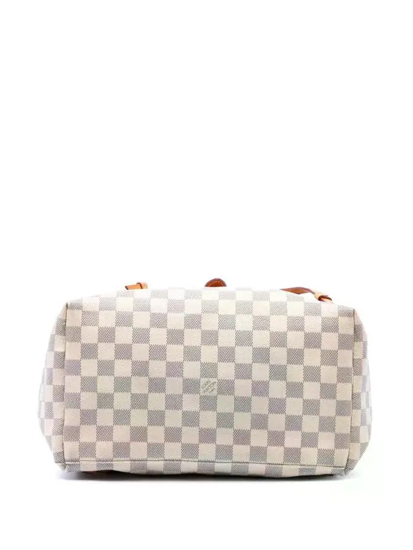 LOUIS VUITTON Damier Azur Sperone Backpack - White