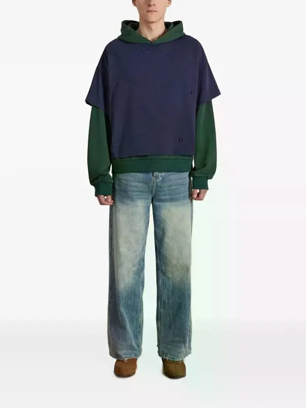 FOUND Distressed Layered Hoodie