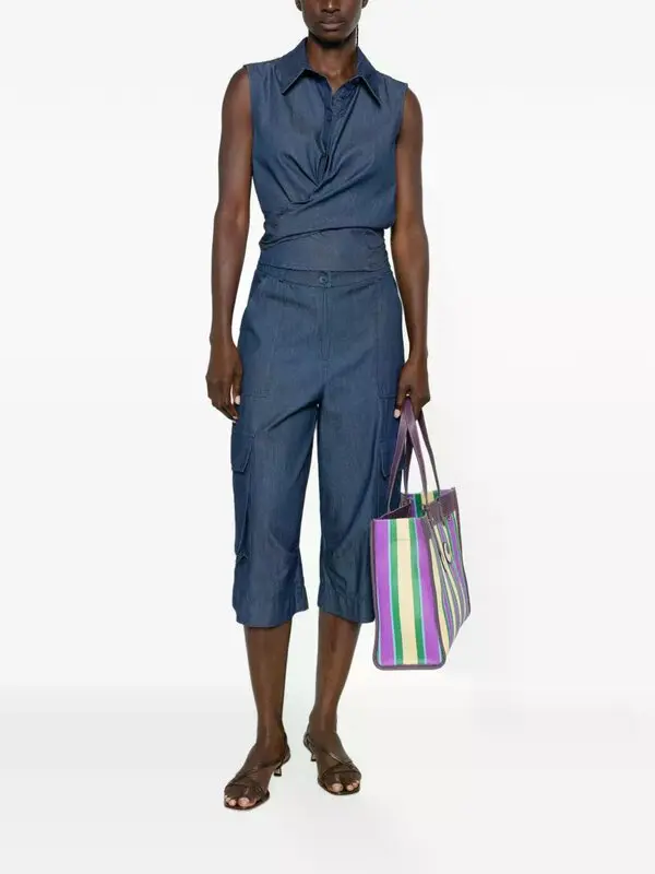 MOUTAKI Sleeveless Tie-waist Shirt