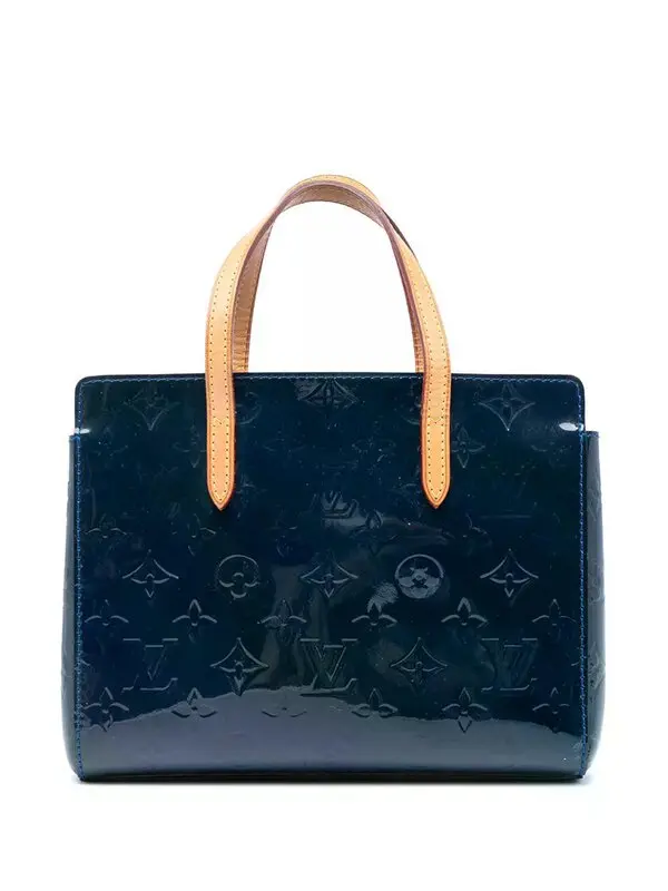 LOUIS VUITTON Monogram Vernis Catalina Bb Handbag - Blue