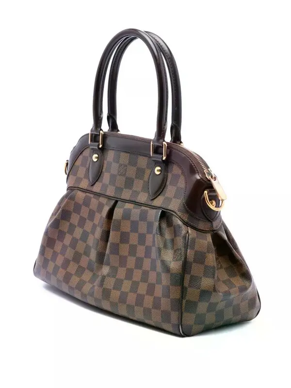 LOUIS VUITTON Damier Ebene Trevi Pm Satchel - Brown