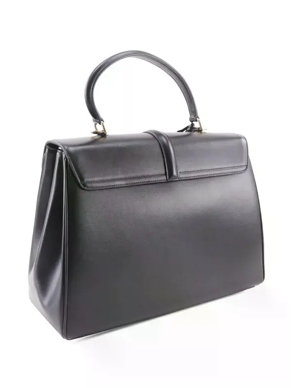 Celine Calfskin 16 Top Handle Bag - Black