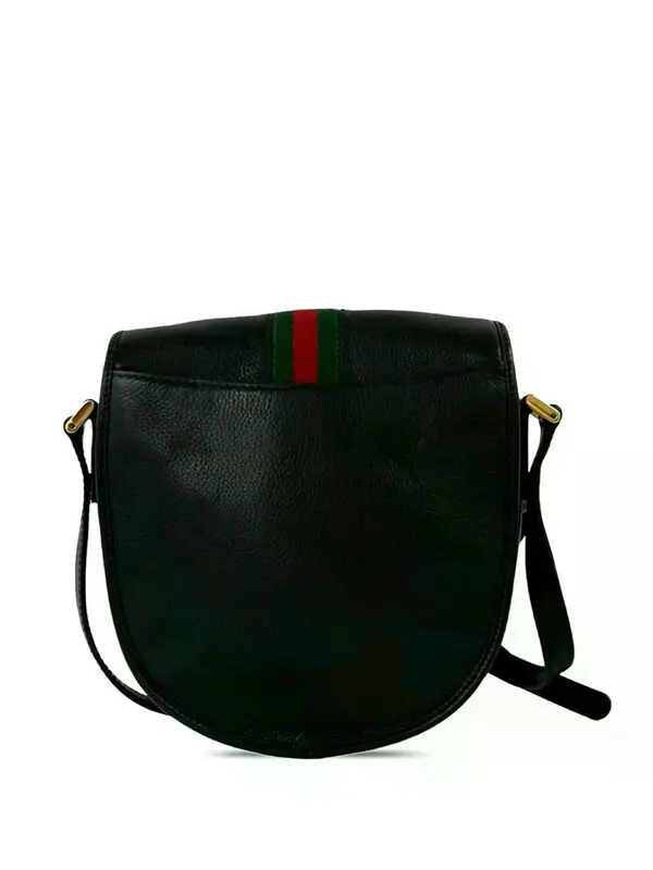 Gucci 20th Century Calfskin Web Crossbody Bag - Black