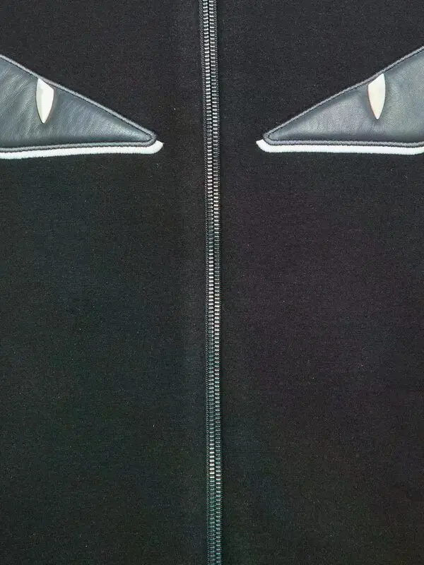Fendi Bag Bugs Knit Bomber Jacket