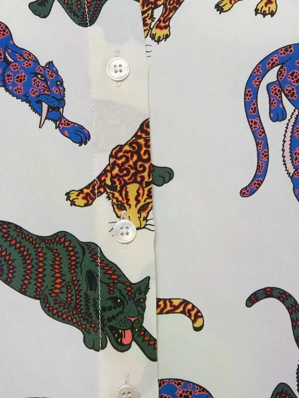 Stella McCartney Silk Cat-print Shirt
