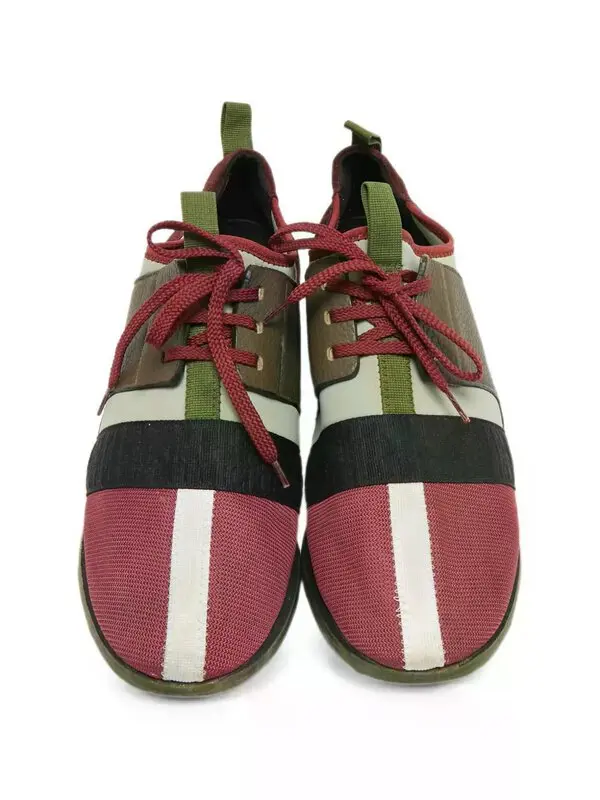 Carolina Herrera Paneled Lace-up Sneakers