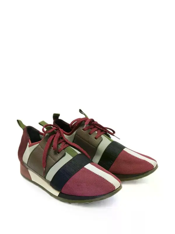 Carolina Herrera Paneled Lace-up Sneakers