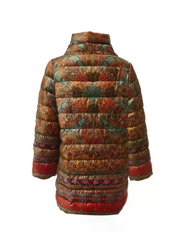 Etro Paisley Print Quilted Coat