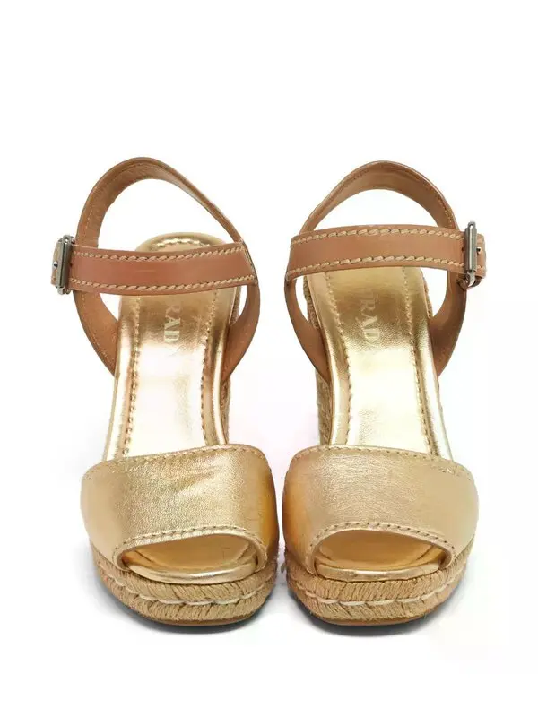 Prada Ankle-strap Heeled Espadrilles