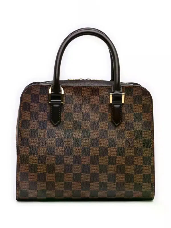 LOUIS VUITTON Damier Ebene Triana Handbag - Brown