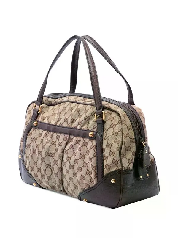 Gucci Gg Canvas Jockey Boston Bag