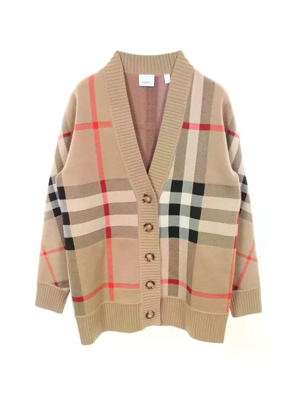 Burberry Nova Check Jacquard Cardigan