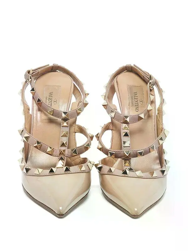 Valentino Garavani Rockstud Caged Pumps - Neutrals