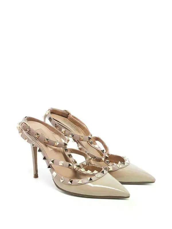 Valentino Garavani Rockstud Caged Pumps - Neutrals