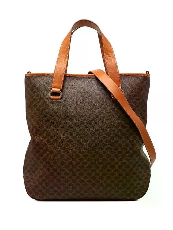 Celine Macadam Coated Canvas Vertical Satchel