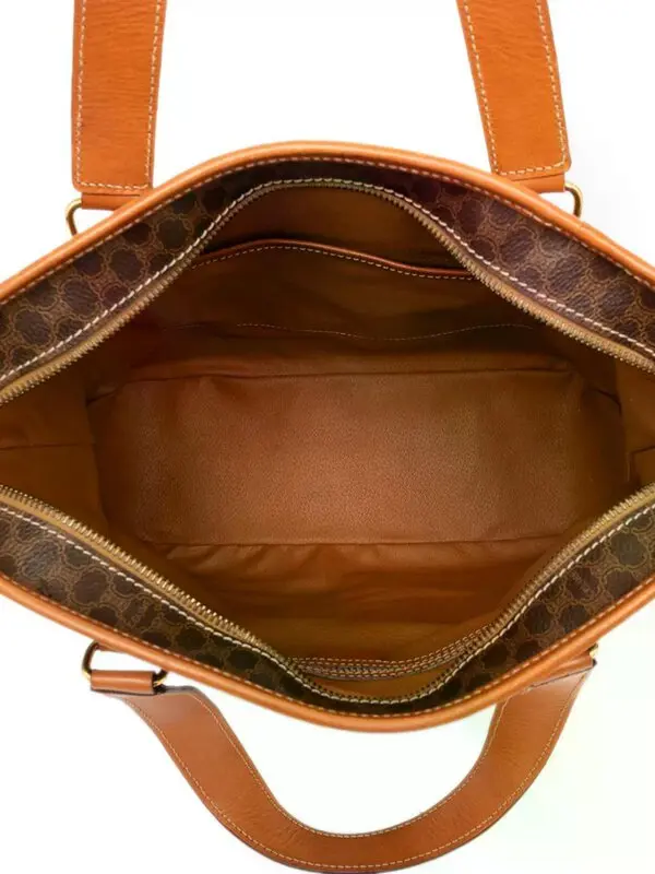 Celine Macadam Coated Canvas Vertical Satchel