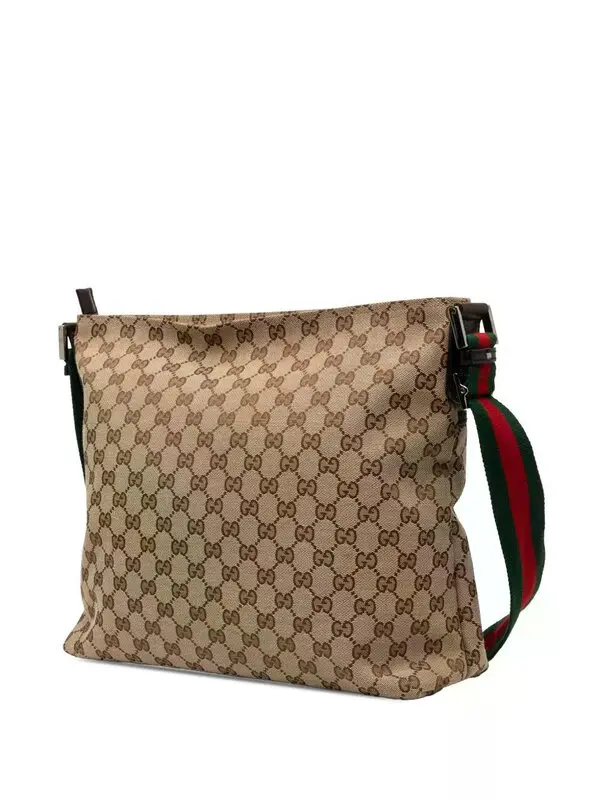 Gucci Gg Canvas Web Crossbody Bag