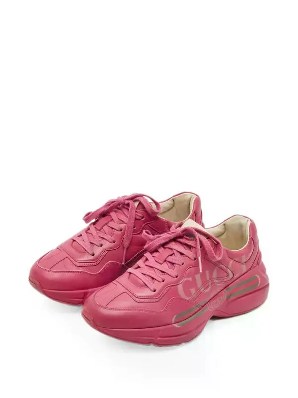 Gucci Rhyton Logo-print Leather Sneakers