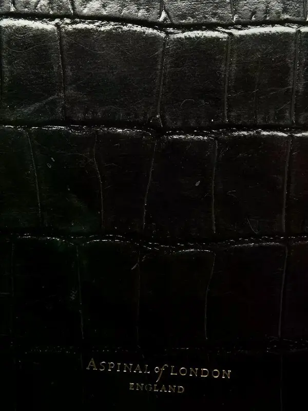 ASPINAL OF LONDON Leather Hat Box Tote Bag