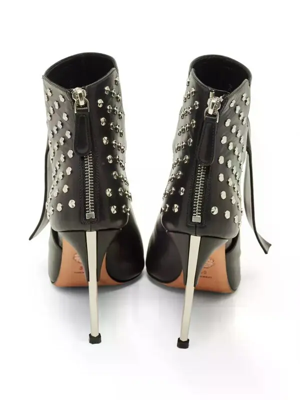 Alexander McQueen Pointed-toe Buckled Ankle Boots