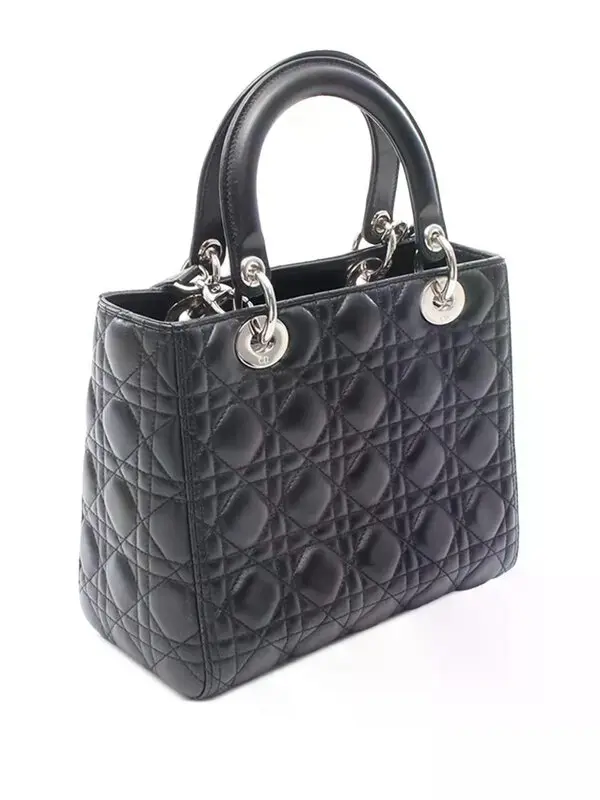 Dior Lambskin Lady Satchel - Black