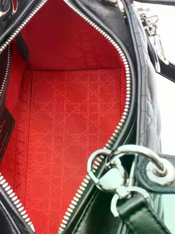 Dior Lambskin Lady Satchel - Black