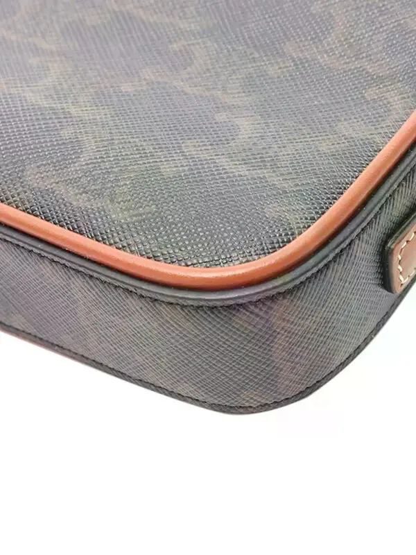 Celine Mini Triomphe Coated Canvas Camera Bag - Brown