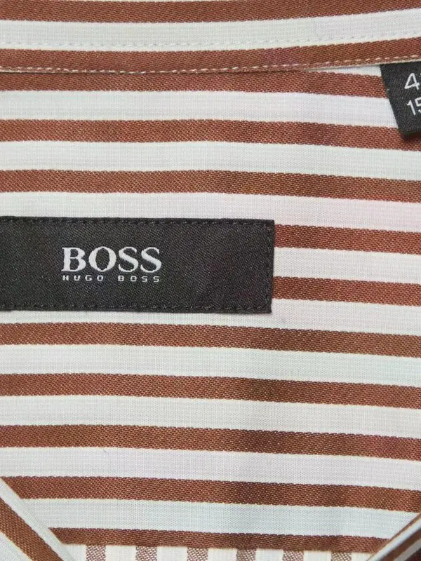 BOSS Striped Shirt - Brown
