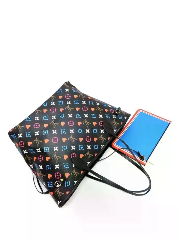 LOUIS VUITTON Monogram Neverfull Mm Tote Bag - Black