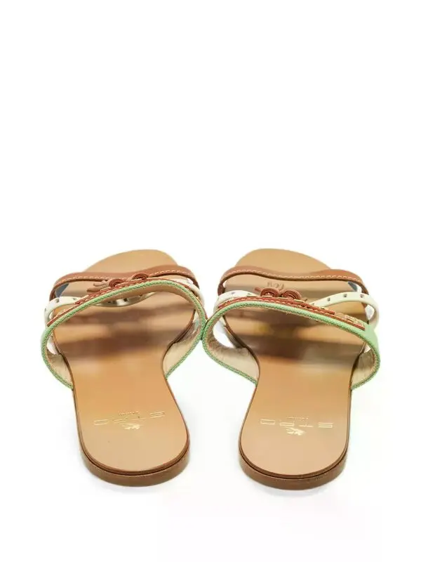 Etro Fringe Leather Slides
