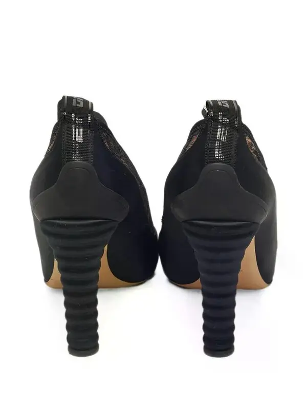 Fendi Promenade Lace Heeled Pumps