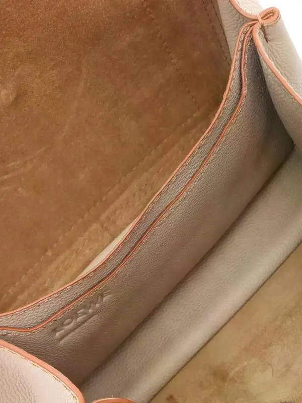 Loewe Grained Calfskin Barcelona Soft Satchel - Neutrals