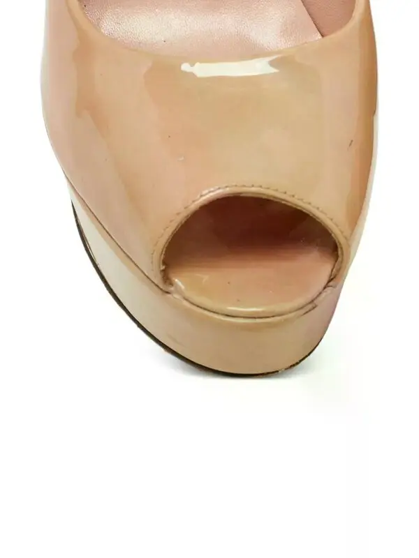 STUART WEITZMAN Patent Peep-toe Pumps