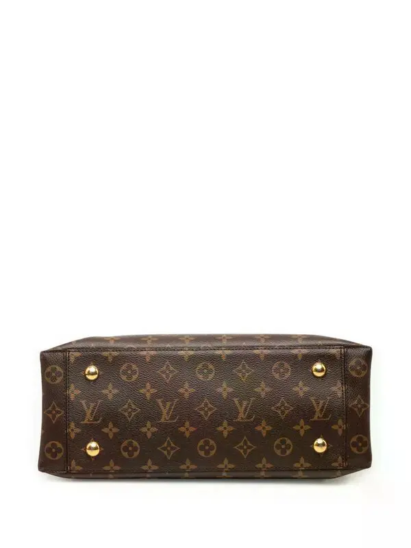 LOUIS VUITTON Monogram Flower Tote Satchel - Brown