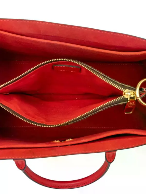 LOUIS VUITTON Monogram Flower Tote Satchel - Brown