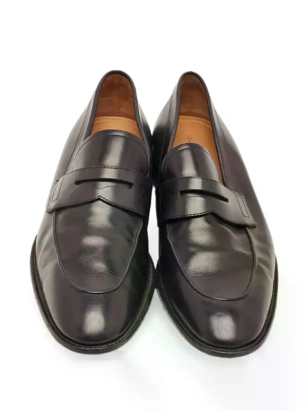 LOUIS VUITTON Leather Penny Loafers
