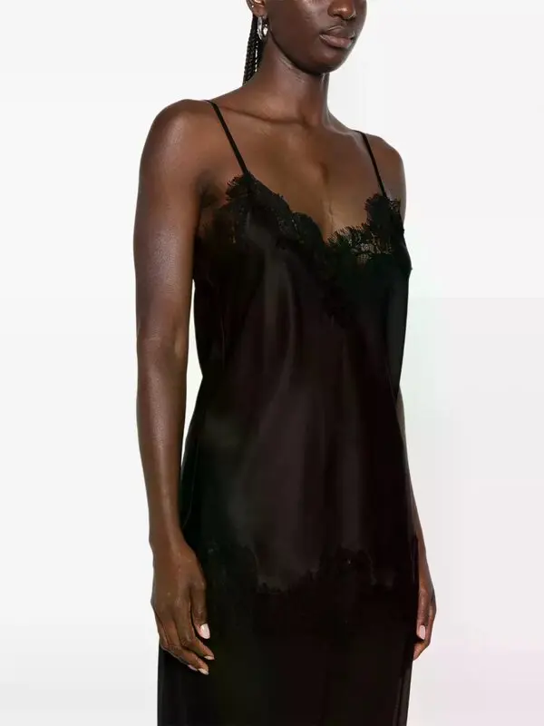 MANSPHIL V-neck Lace-trim Top