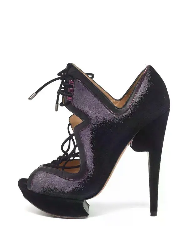 NICHOLAS KIRKWOOD Peep-toe Lace-up Pumps