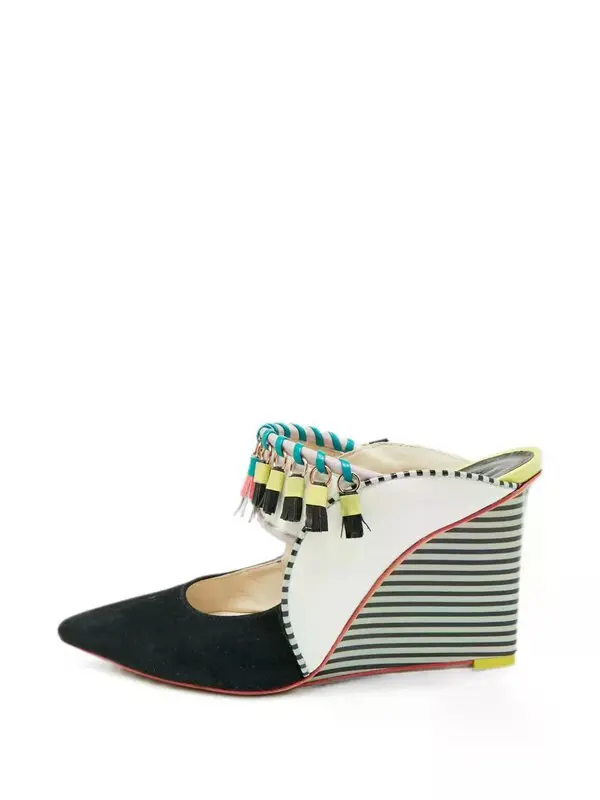 SOPHIA WEBSTER Tassel Wedge Mules