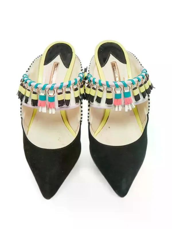 SOPHIA WEBSTER Tassel Wedge Mules
