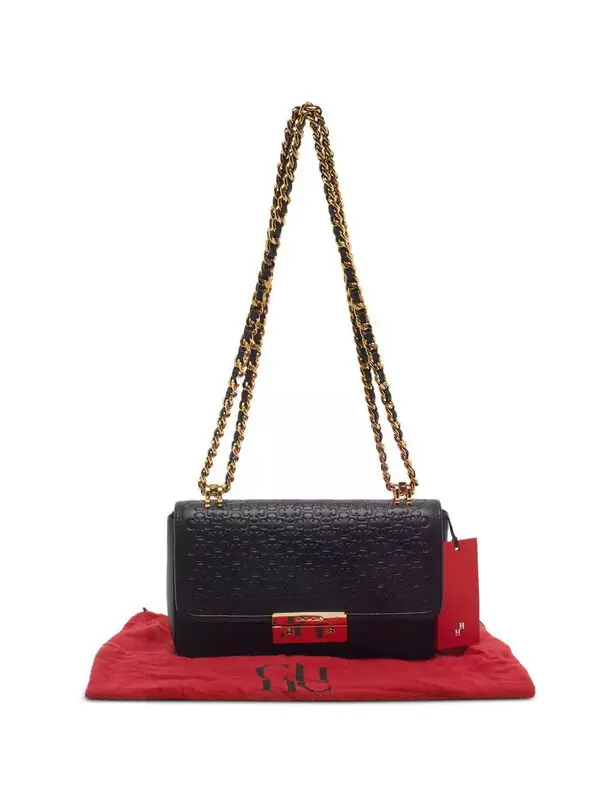 Carolina Herrera Monogram-embossed Shoulder Bag