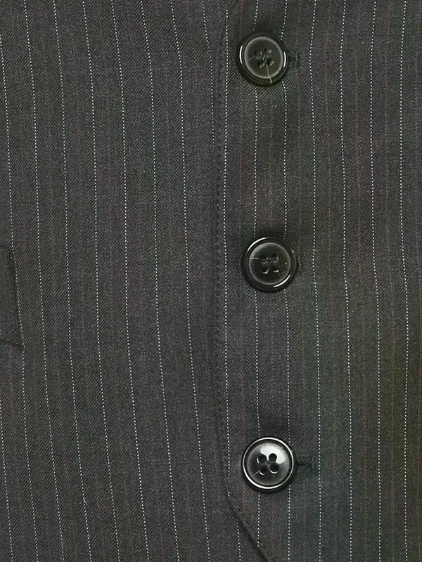Emporio Armani Wool Pinstripe Vest