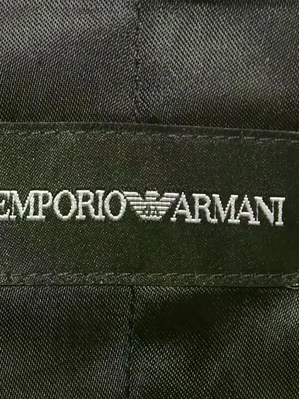 Emporio Armani Wool Pinstripe Vest